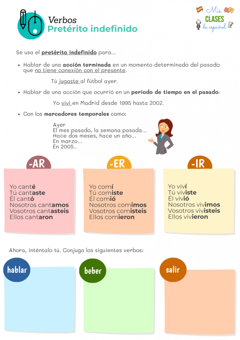 Cuaderno de los pretéritos - Mis clases de español